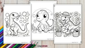 54 Dinosaur Coloring Pages (Free Printables PDF) – Paige Simple