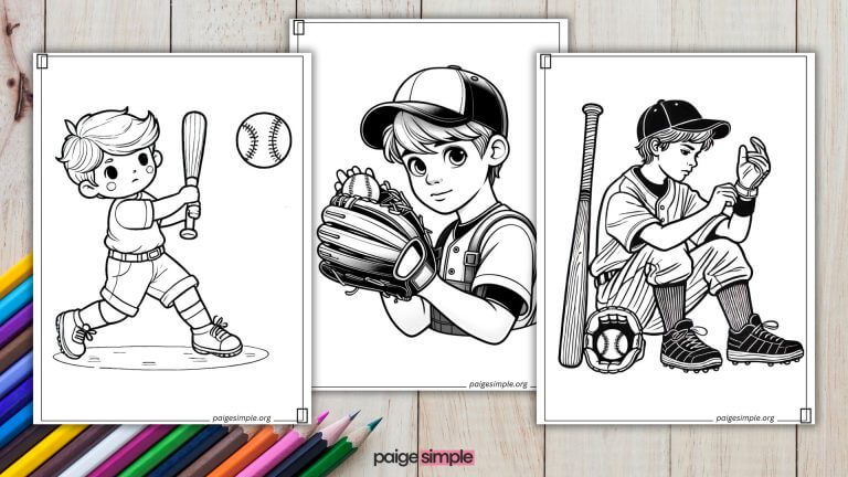 54 Baseball Coloring Pages PDF Free Printables Collection – Paige Simple