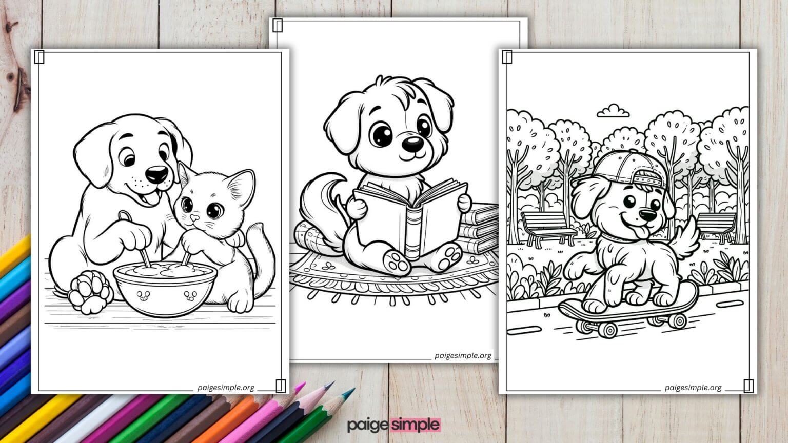 54 Dog Coloring Pages PDF Free Printables (2024 Collection) – Paige Simple